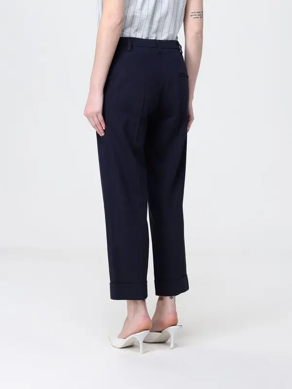 TELA Andrew Cropped Linen Blend Pants - Blue