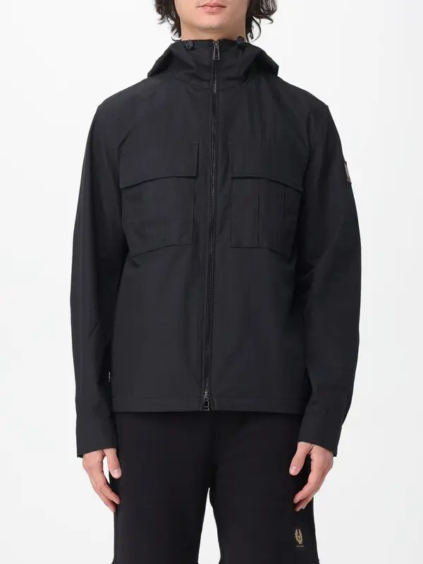 Belstaff Zip-up Hooded Jacket - Black