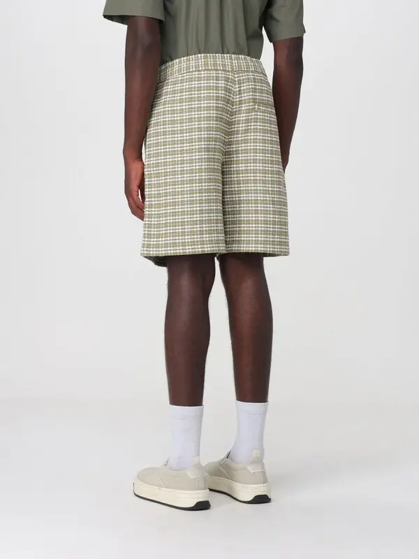 Carhartt Work In Progress Check Cotton Shorts - Grey