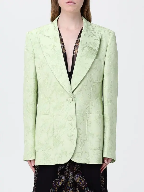 Etro Single Breasted Jacket - Mint