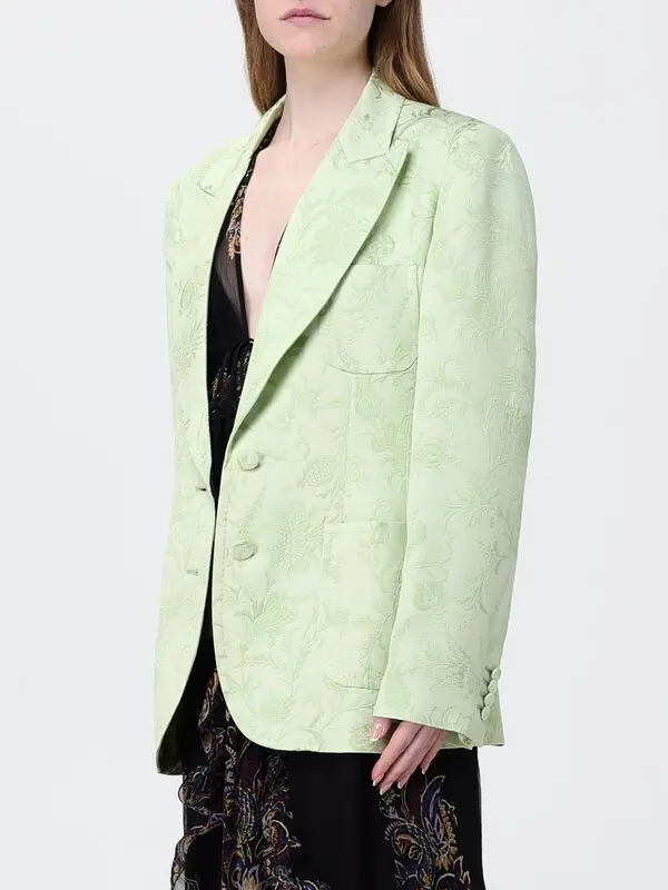 Etro Single Breasted Jacket - Mint