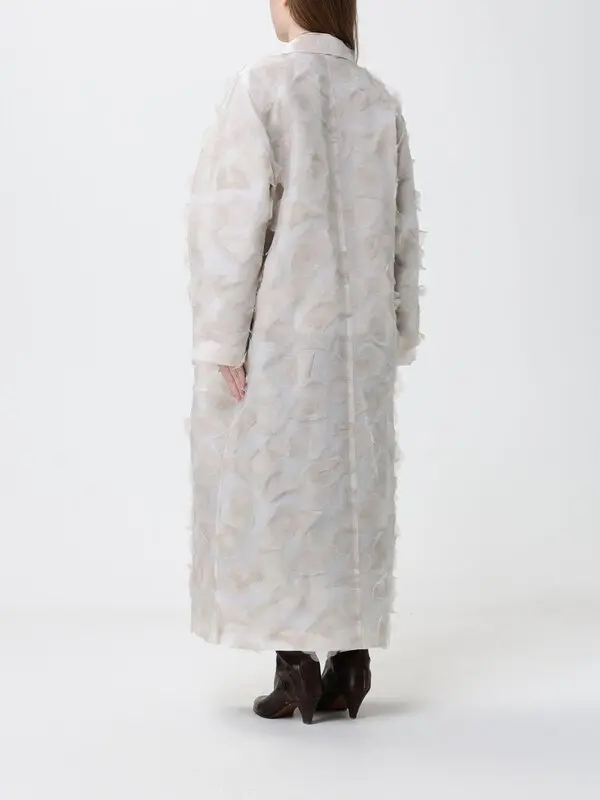 Max Mara Double-breasted Silk Coat - White