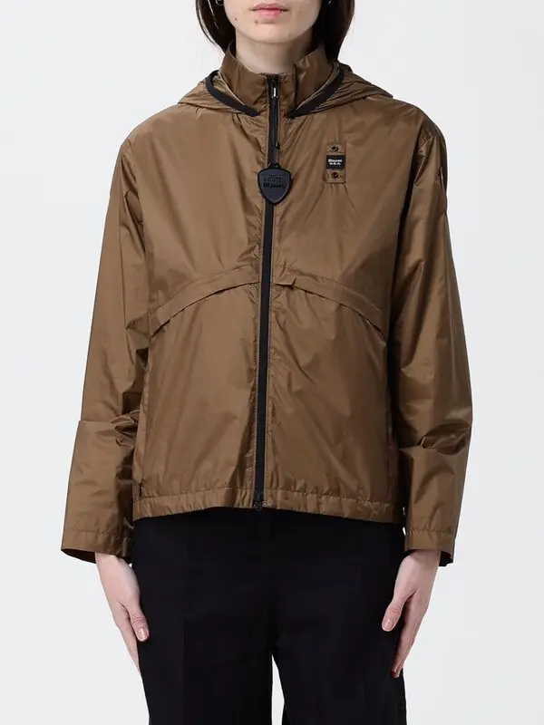 BLAUER. Polyester Hooded Jacket - Hazel