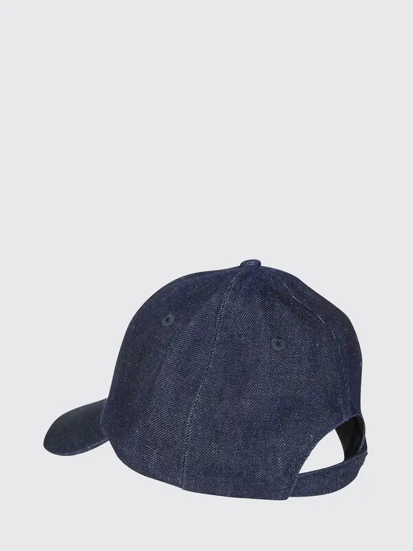 Stone Island Cotton Denim Baseball Cap - Blue