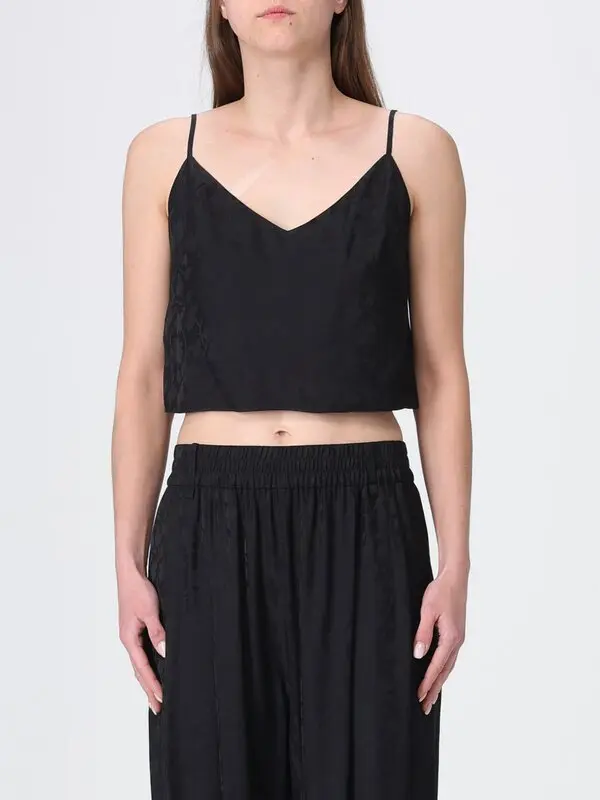 Pinko Jacquard Print Cami Top - Black