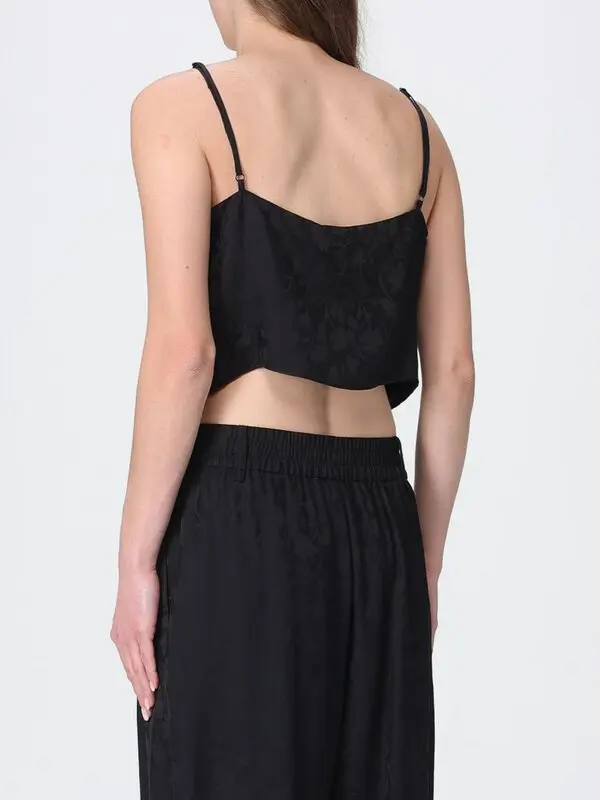 Pinko Jacquard Print Cami Top - Black