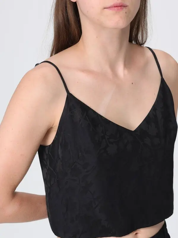 Pinko Jacquard Print Cami Top - Black