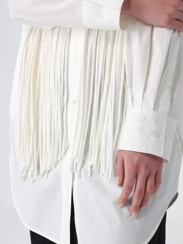 Pinko Fringe Detailed Shirt Dress