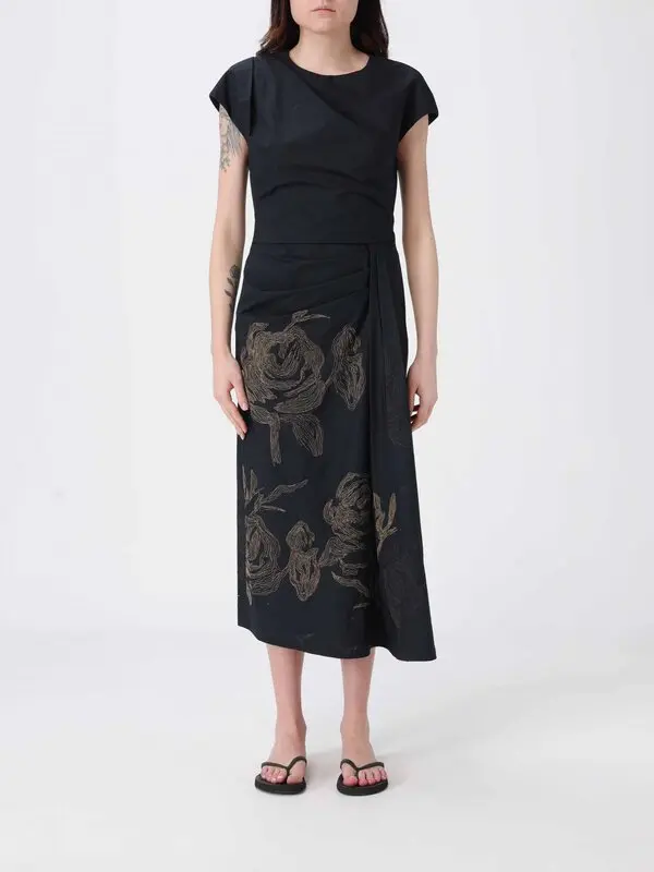 Liviana Conti Embroidered Floral Dress