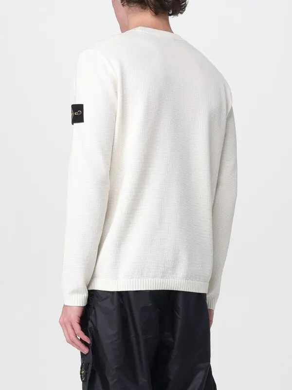 Stone Island Cotton Knit Crewneck Jumper - White
