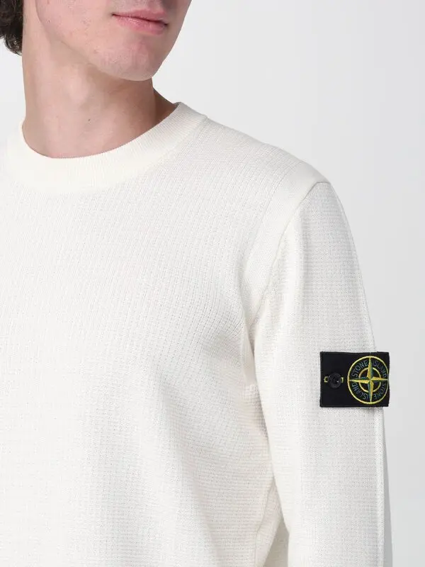 Stone Island Cotton Knit Crewneck Jumper - White
