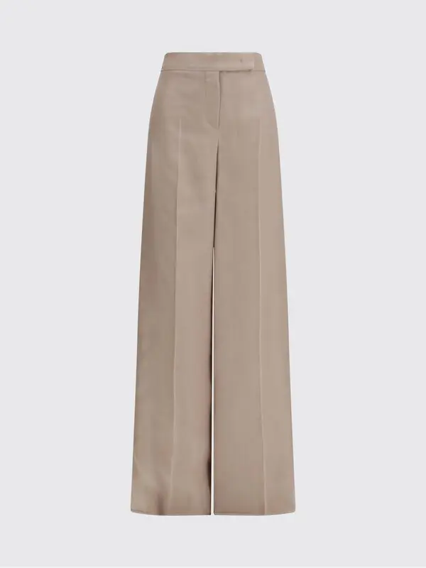 Max Mara Taffeta Palazzo Trousers - Camel