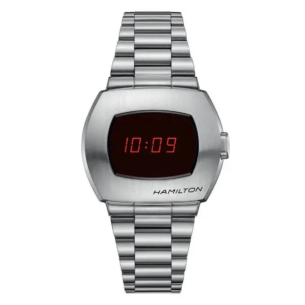 Hamilton Psr Digital Quartz Watch 41x35mm - Stainless Steel
