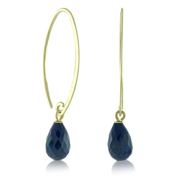 Benbridge Briolette Sapphire Earrings, 14k Yellow Gold,yg |13462sa - Blue