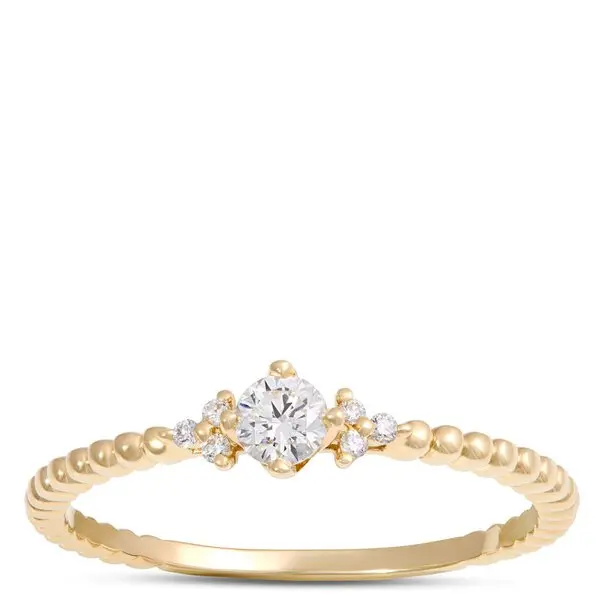 Benbridge Round Diamond Ring, 14k Yellow Gold, |jdic Sz 6.5 - Yg