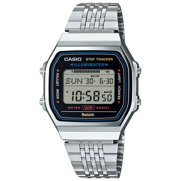 Benbridge Casio Vintage Gray Digital Dial Watch, 37.9mm X 41.6mm,|abl100we-1avt - Stainless Steel