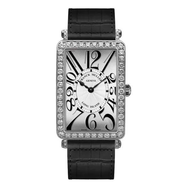 Franck Muller Long Island Deco Classic Silver Dial Watch - Stainless Steel