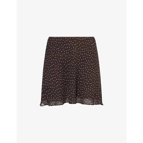 REFORMATION Woven Mini Skirt