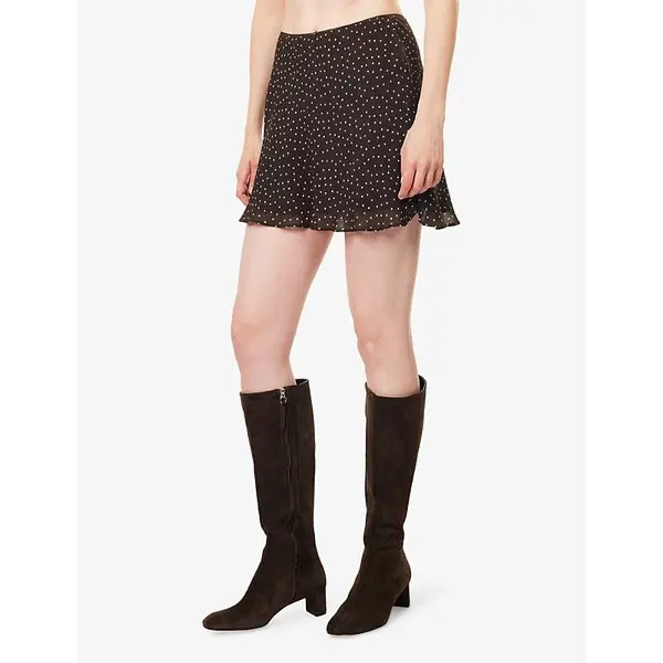 REFORMATION Woven Mini Skirt