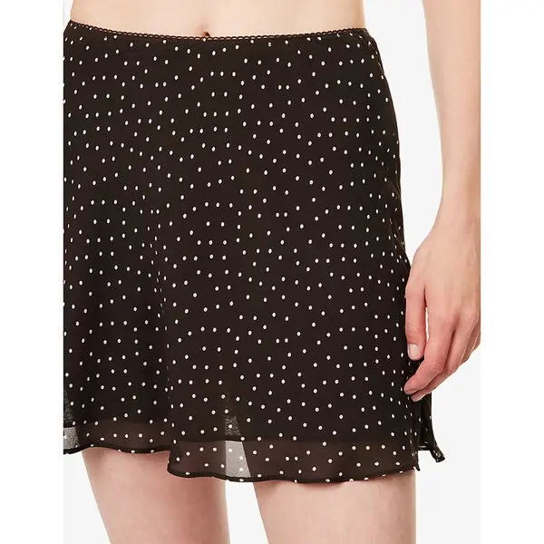 REFORMATION Woven Mini Skirt
