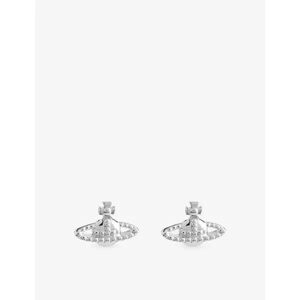 VIVIENNE WESTWOOD Lorelei -plated Brass Stud Earrings - Platinum