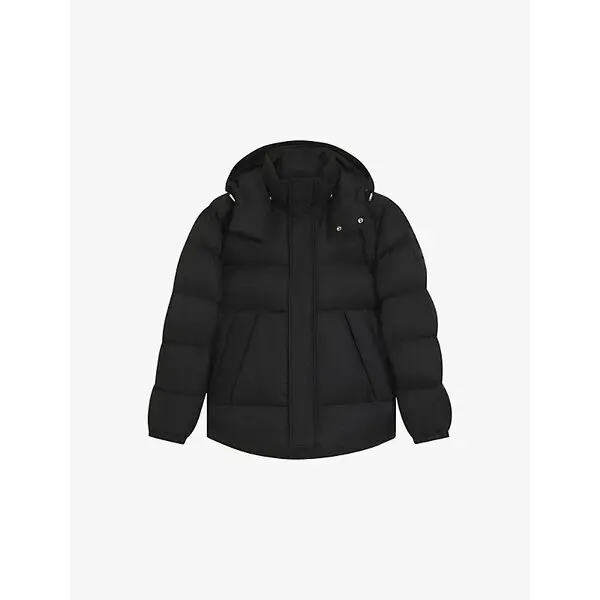 BOSS Micro-monogram Pattern Puffer Jacket