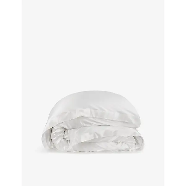 THE WHITE COMPANY Audley Silk Duvet Cover - Chalk