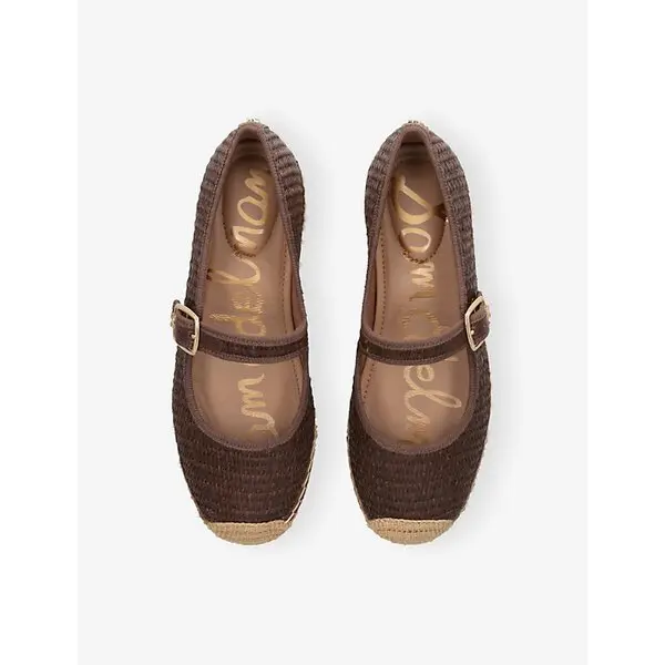 Sam Edelman Mackie Raffia Ballet Flats - Brown
