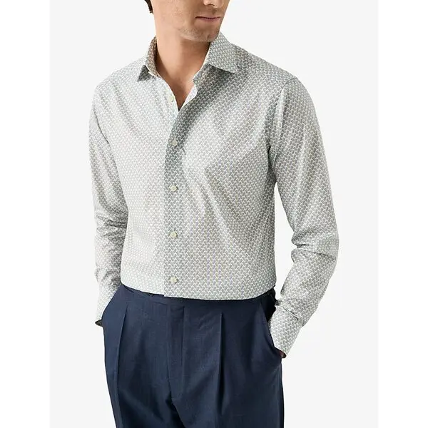 Eton Motif Slim-fit Cotton-twill Shirt