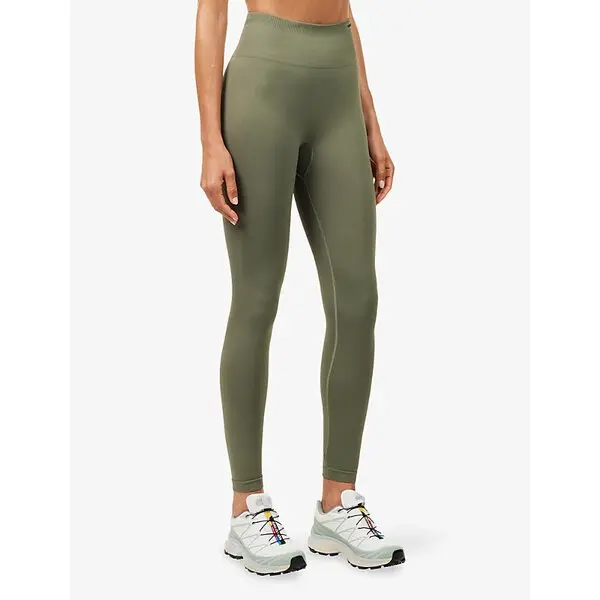 ADANOLA Classic Regular Seamless Gym Leggings - Thyme Green