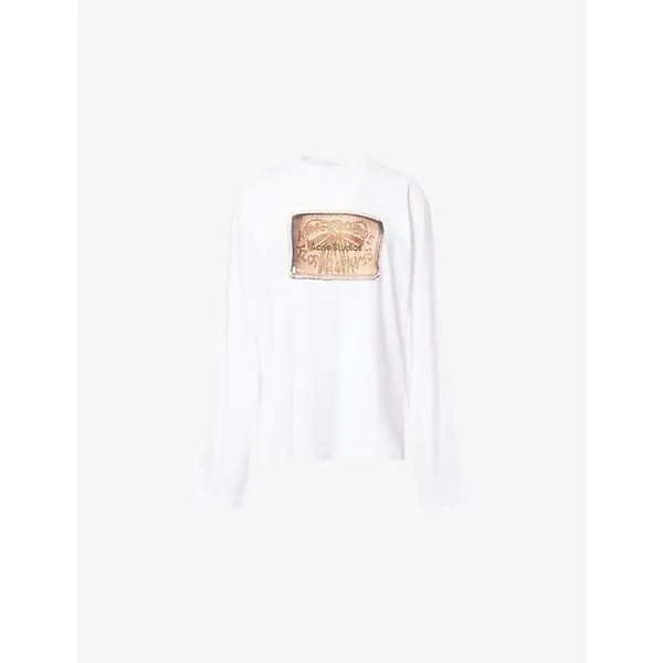 Acne Studios Long-sleeve Logo Cotton T-shirt