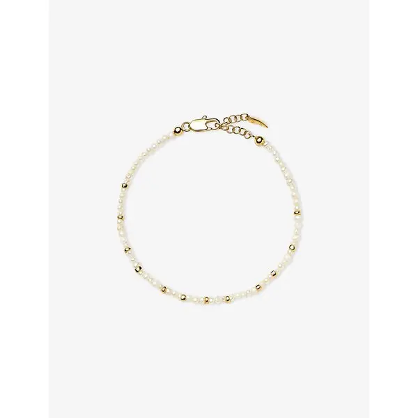 MISSOMA 18ct Yellow -plated Brass And Micro Freshwater Pearl Beaded Bracelet - Gold