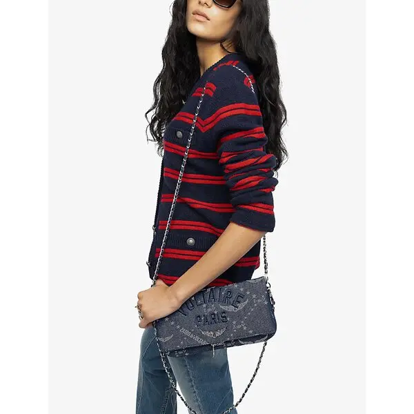 Zadig&Voltaire Rock Denim Clutch