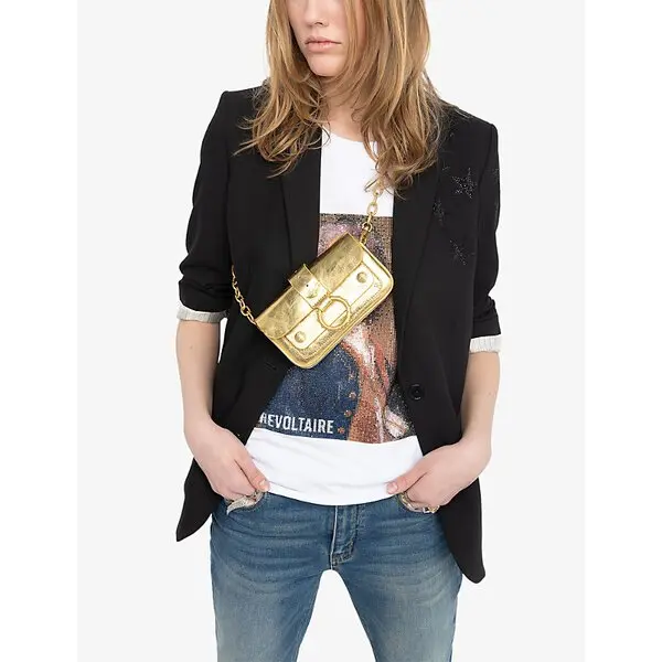 Zadig&Voltaire Branded Leather Wallet Bag