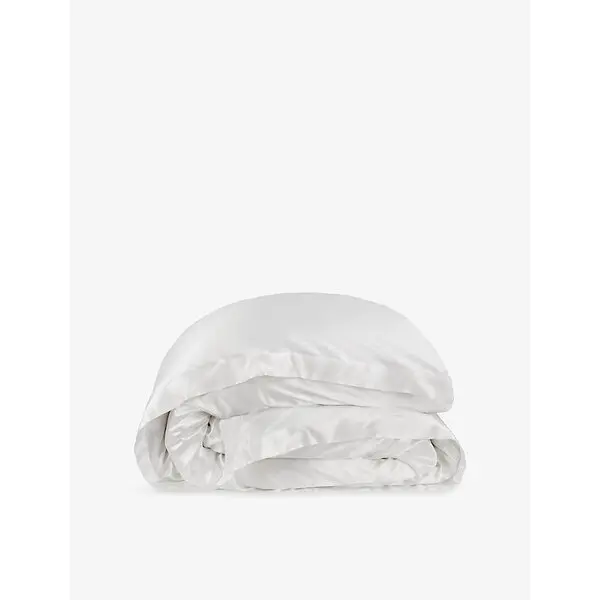 THE WHITE COMPANY Audley Silk Duvet Cover - Chalk