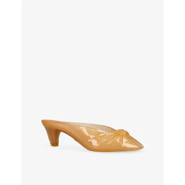 Chloé Square-toe Heeled Mules - Brown