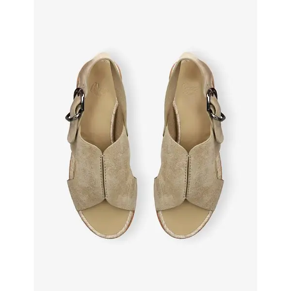 CastaÑer Philo Open-toe Suede Sandals