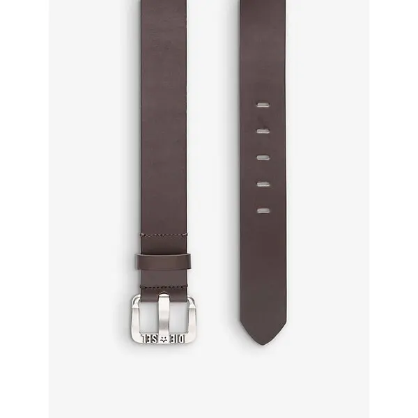 DIESEL® Logo-embossed Leather Belt
