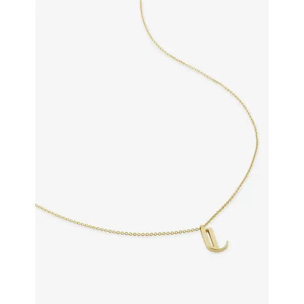 Monica Vinader Initial 'j' Necklace - Gold