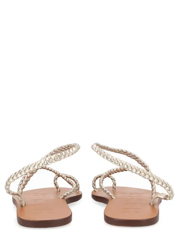 Manebí Sandalo Canyon Flat Sandals - Silver