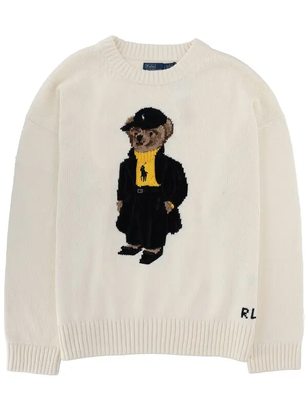 Polo Ralph Lauren Polo Bear Knit Top - White