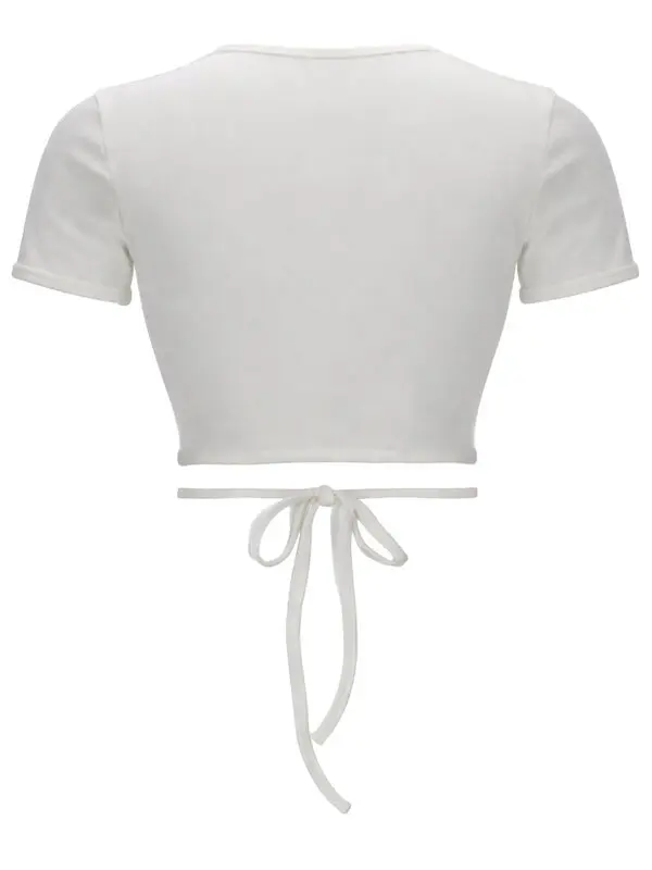 COURREGES Logo Cut-out T-shirt