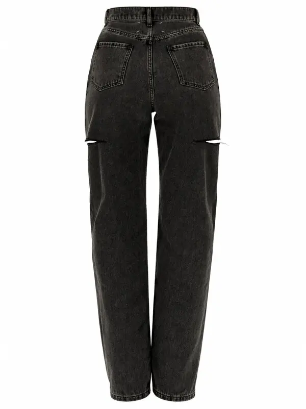 MAISON MARGIELA Cut Out Detailed Jeans - Black