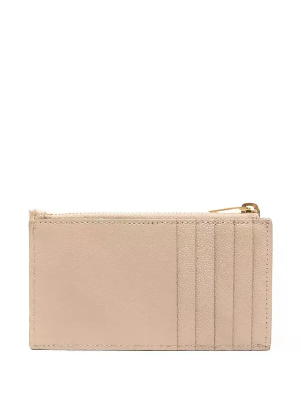 Saint Laurent Quilted Pebbled Leather Cardholder
