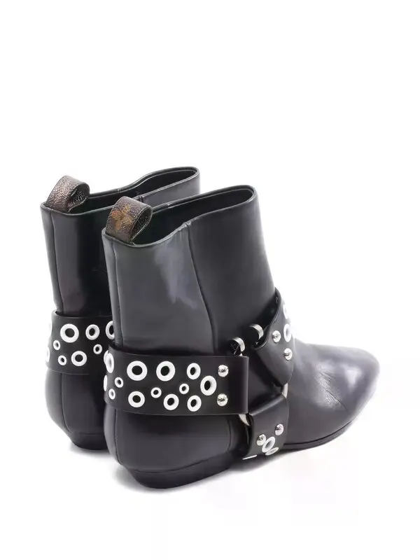 LOUIS VUITTON 2019 Monogram Strap Short Boots