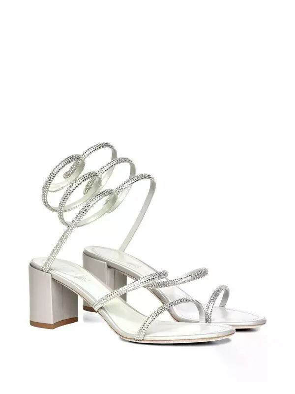 Rene Caovilla Cleo Crystal-embellished Heeled Sandals