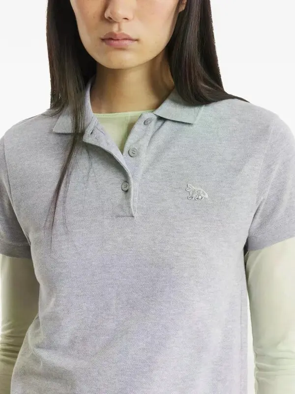 Maison Kitsuné Embroidered Polo Shirt