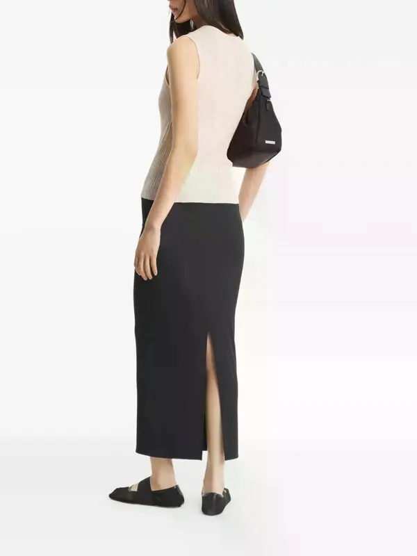 Maison Kitsuné Split Ribbed Skirt