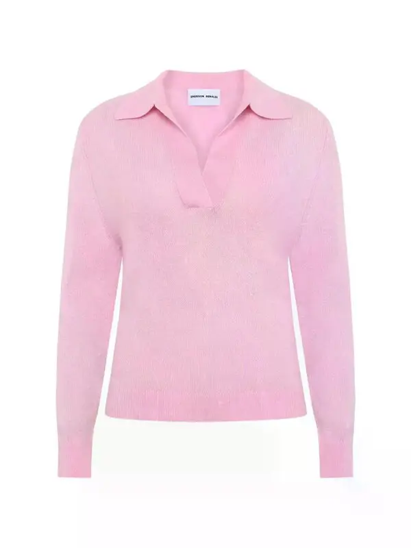 EMERSON RENALDI V-neck Collared Sweater