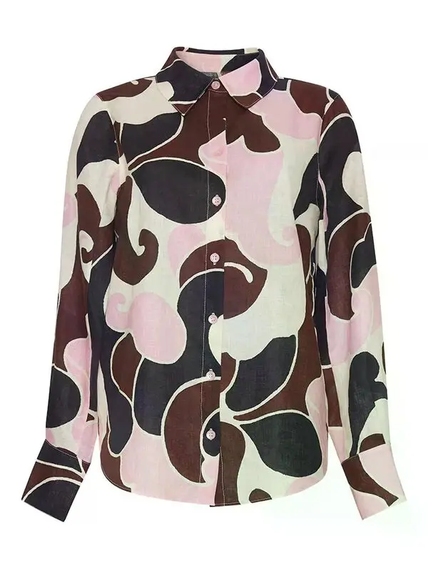 Cara Cara Printed Shirt - Pink